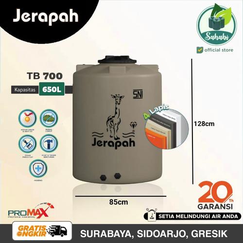 Jual Tandon Toren Tangki Air Jerapah Promax 650 Liter Invoice - Kab ...