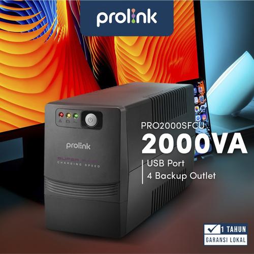 Promo UPS PROLINK PRO2000SFC Super Fast Charging Line Interactive ...