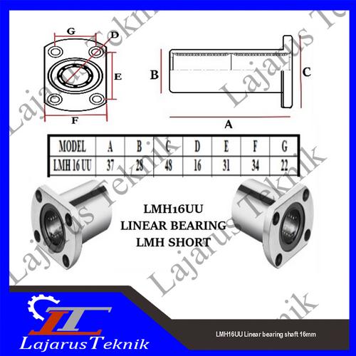 Jual LMH16UU Linear bearing shaft 16mm - Kota Cimahi - Lajarus Teknik ...