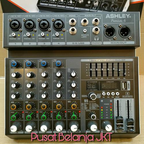 Jual MIXER ASHLEY PREMIUM 6 6 CHANNEL USB BLUETOOTH SOUNDCARD ORIGINAL - Jakarta Barat - PUSAT ...
