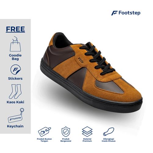 Promo Footstep Footwear Sepatu Pria Sneakers Walker Black Tan Original ...