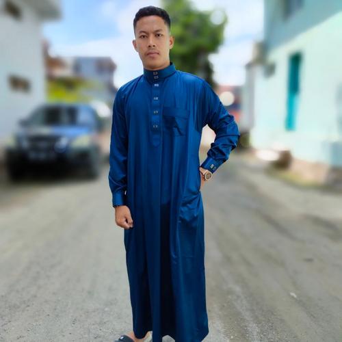 Jual Koko Gamis Jubah Pria Dewasa Lengan Panjang Salur Premium ...