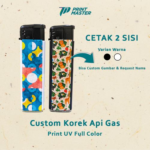 Jual Custom Korek Api Gas Lighter Promosi Souvenir Print UV Warna 2 ...