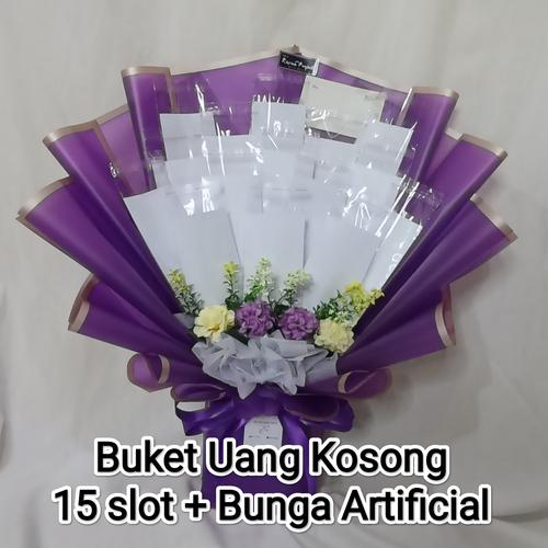 Jual ( FREE KARTU UCAPAN & BISA PILIH WARNA ) Buket Uang Kosong Isi 15 Slot - Kota Tangerang ...