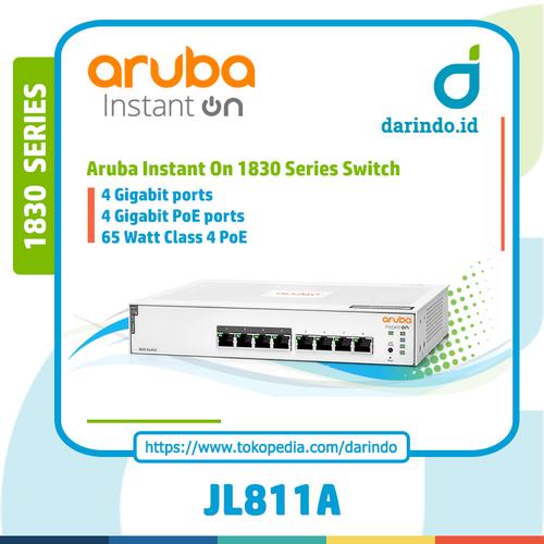 Jual Aruba Instant On 1830 8G 4p Class4 PoE 65W Switch [JL811A ...
