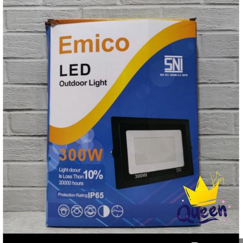 Jual EMICO LAMPU SOROT LED 300W LED FLOOD LIGHT LED TEMBAK AUTDOOR SNI ...