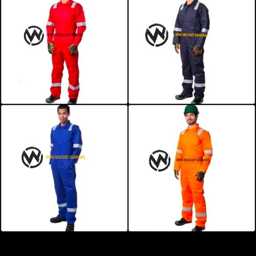 Jual baju wearpack warepack terusan kerja pria safety katelpak - Biru, M - Jakarta Timur ...
