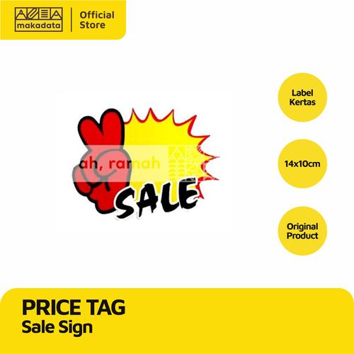 Jual PRICE TAG SALE SIGN | LABEL KERTAS PROMOSI HARGA ( LARGE 5A) MURAH ...