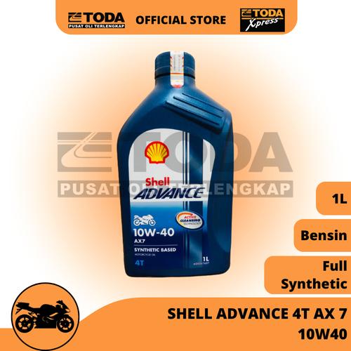 Promo Oli Shell Advance AX7 10W40 1L Oli Mesin Motor Original - Kota ...