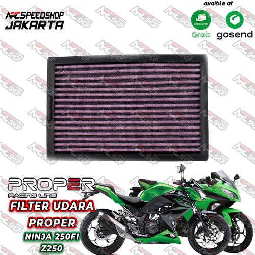 Jual AIR FILTER SARINGAN UDARA HYBRID PROPER RACING LINE NINJA 250 Z250 ...