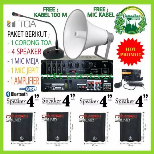 Jual Paket Sound system TOA Masjid atau Mushola indoor atau outdoor ...