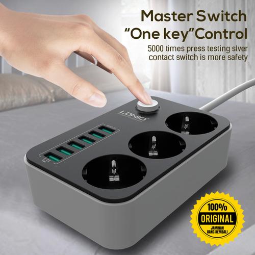 Jual Power Socket Ldnio SE 3631- 3 Socket 6 USb 3.4A Original Stop kontak - Kota Denpasar ...