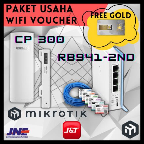 Jual MikroTik RB941Ui-2Nd Dan Totolink CP300 Paket Usaha Wifi Voucher ...