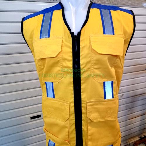 Jual Rompi proyek terbaru /rompi safety kombinasi / rompi kerja proyek ...