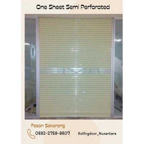Jual kombinasi one sheet rolling door semi perforated pintu - Jakarta ...