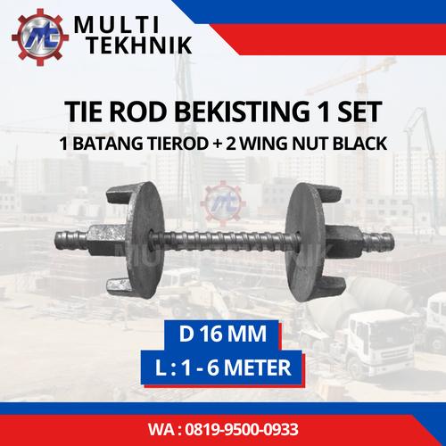 Jual Tie Rod Bekisting 1 Set (1 Batang Tierod & 2 Wing Nut 94 Hitam ...