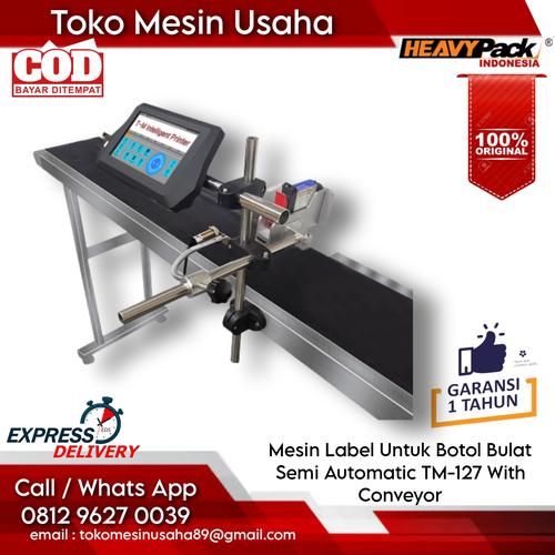 Jual Mesin Coding Label Botol Semi Auto With Conveyor TM-127 HEAVYAPCK ...