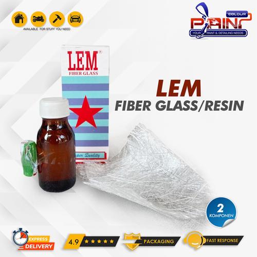 Jual Lem Fiber Glass Fiberglass RESIN Lem Plastik Bak Mandi Ember ...