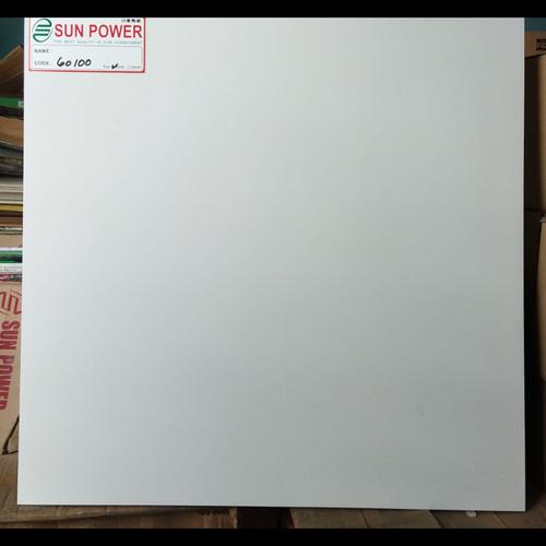 Jual KERAMIK SUN POWER 60X60 60100 GLOSSY SEMPLICA WHITE - Kab ...