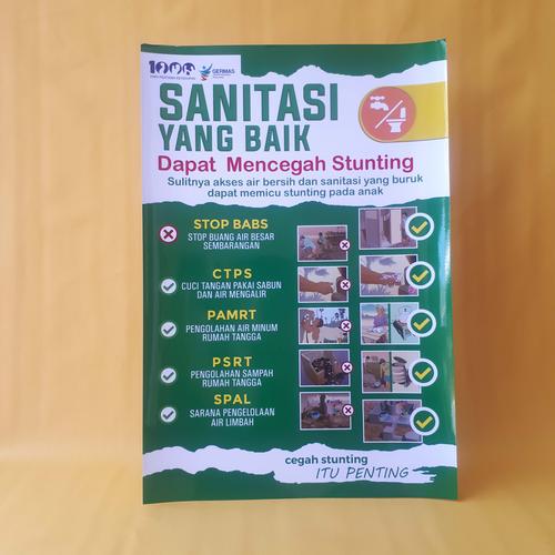 Jual Poster Stunting | Poster Sanitasi yang Baik Dapat Mencegah ...