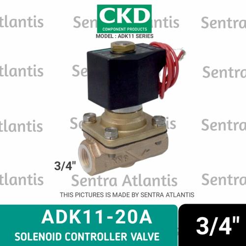 Jual Solenoid Valve CKD l ADK11-20A-02C AC110V AC230V DC24V 3/4 Original - DC24V - Jakarta Barat ...