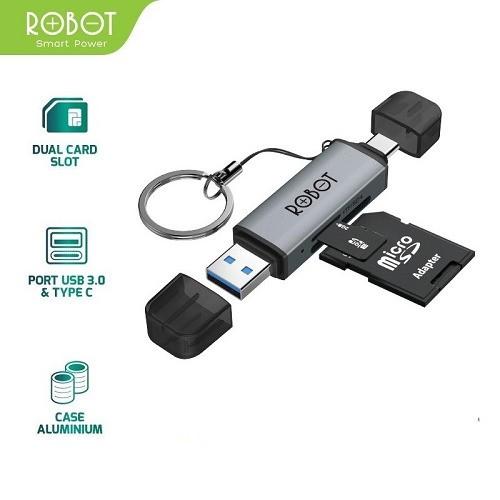 Jual ROBOT Card Reader USB 3.0 OTG Type C MicroSD Sdcard 2 IN 1 ...
