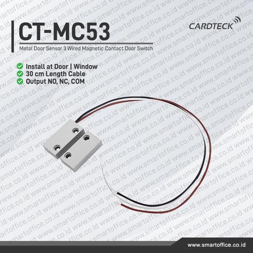 Jual Magnetic Door Sensor NO NC COM Magnetic Metal Door Contact 3Kabel ...