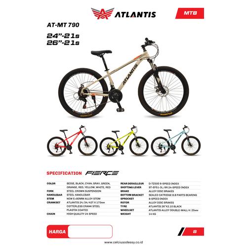 Jual MTB 26 790 ATLANTIS - Cyan - Jakarta Utara - Atlantis Bike | Tokopedia