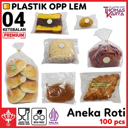 Jual 14x16 cm Plastik OPP TEBAL (LEM) | Plastik Roti Manis / Roti ...