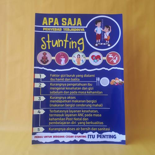 Jual Poster Stunting | Poster Apa Saja Penyebab Terjadinya Stunting ...