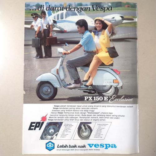 Jual Iklan jadul Vespa PX150E Exclusive model Zoraya Perucha -dari ...