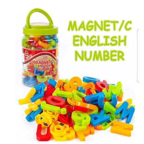 Jual New Magnet Letters Education Alphabet Numbers 78 Pcs - Jakarta ...