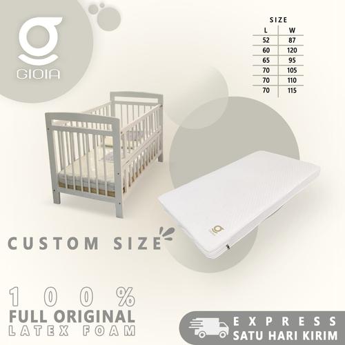 Jual Gioia - Matras kasur bayi untuk baby box crib latex - 110 x 70 x ...