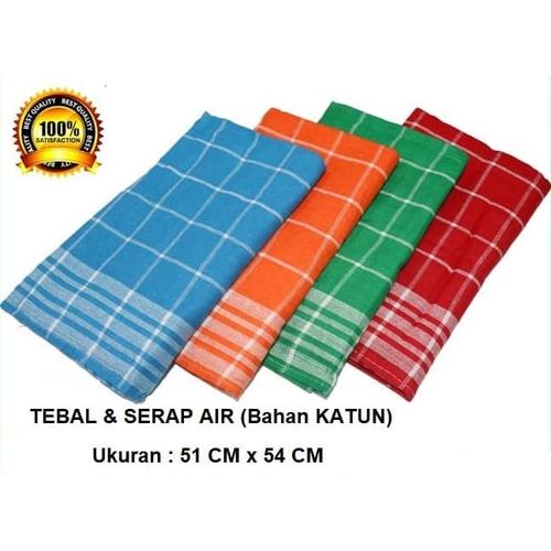 Jual Serbet Tebal Kain Lap Dapur Piring Tangan Katun Motif Kotak Murah ...