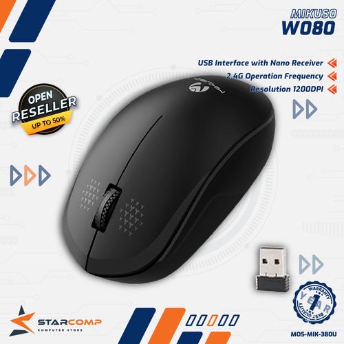 Jual Mouse Wireless Mikuso MOS-W080 2.4G 1200DPI - Hitam - Kab. Sleman ...