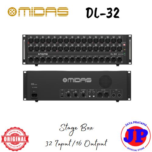 Jual Midas DL32 Stage Box 32 Input/ 16 Output Original DL-32 - Jakarta ...