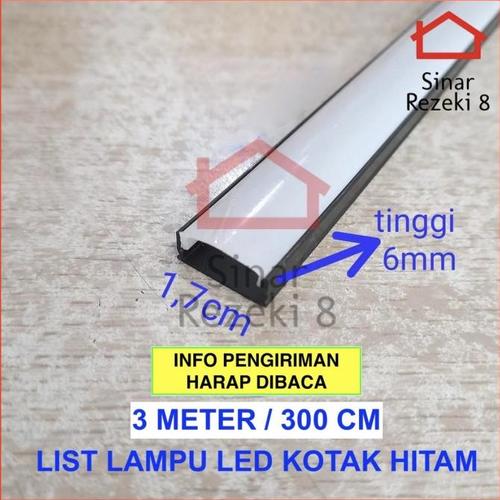 Jual [Promo] List Lampu Led Strip Rumah 1M / Cover Aluminium Casing Lis ...