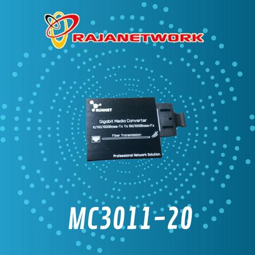 Jual RUNNET MC3011SC-20KM RUNNET MC3011SC-20KM Mini Gigabit Media Converter - Jakarta Pusat ...