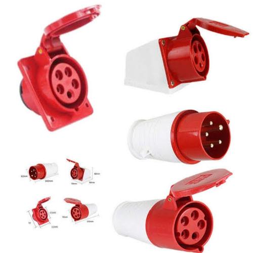 Jual industrial steker mobile plug/socket mobile mounting 5pin 32A ...