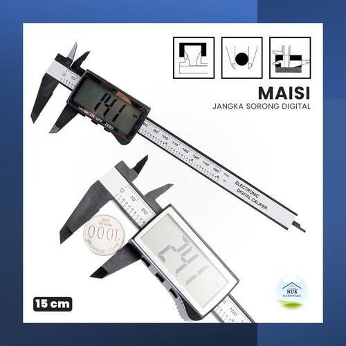 Jual Alat Ukur Jangka Sorong Digital LCD Vernier Caliper 3 Button 15 CM - Jakarta Barat - NUS ...