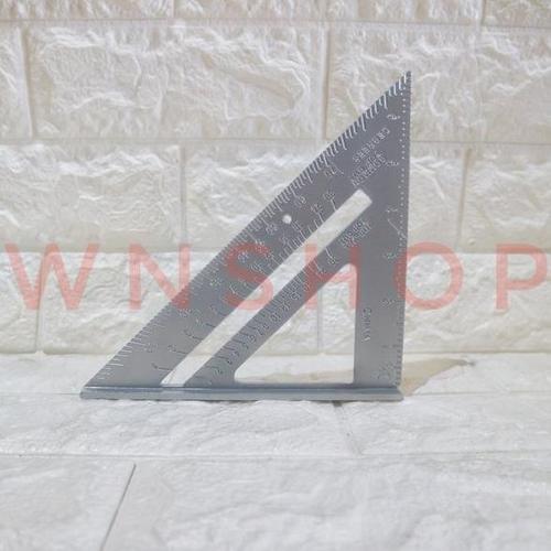Jual Penggaris Segitiga Siku Sudut 7 Inci - Speed Square Alumunium ...
