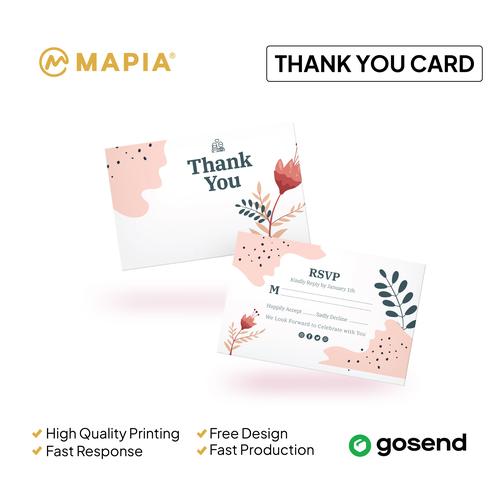 Jual Thank You Card A3+ (Ukuran Custom) - Kartu Ucapan - Mapia ...