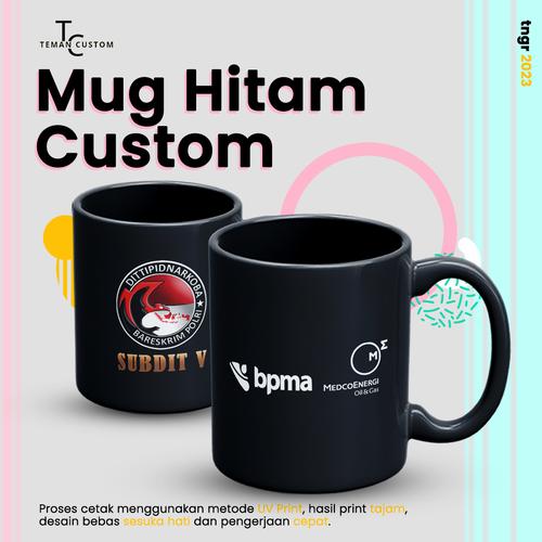 Jual MUG HITAM CUSTOM UV / PRINT UV / HARGA GROSIR / HASIL BAGUS ...