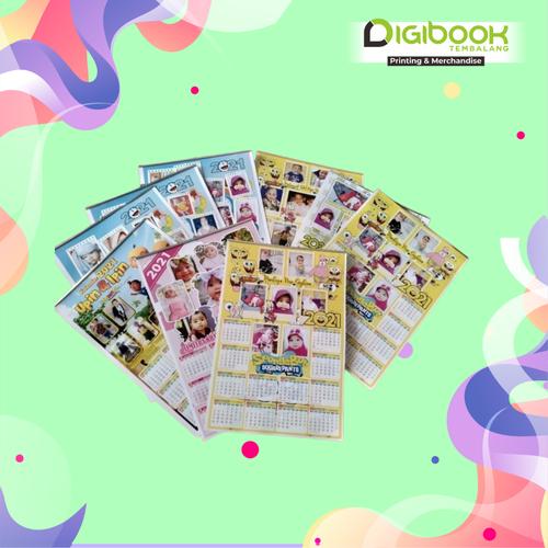 Jual Kalender Dinding Custom Art Paper 150 isi 4 Lembar Klem Seng ...