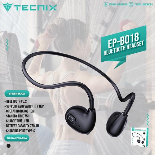 Jual Tecnix EP-B018 Bluetooth Headset Open Ear Air Conduction Original ...