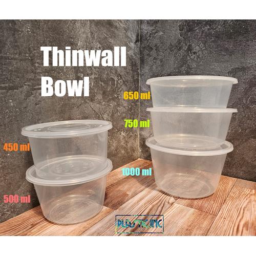 Jual Thinwall 500 ml 650 ml 750 ml 1000 ml/Thinwall Mangkok - Bowl 450 ml - Jakarta Timur ...