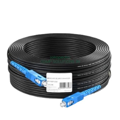 Jual Kabel FO Fiber Optic SC-SC Single Mode 50M, 80M,100M,200 Meter ...