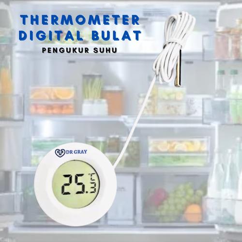 Jual Termometer Digital Bulat LCD Display Alat Pengukur Suhu / HT3 ...