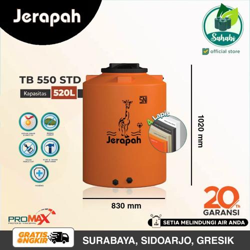 Jual Tandon Toren Tangki Air Jerapah Promax 520 500 Liter Invoice ...