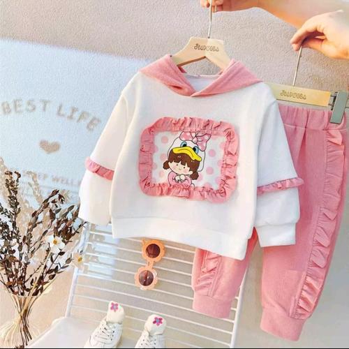 Jual SETELAN BAJU SWEATER HOODIE ANAK PEREMPUAN KEKINIAN 1-5 TAHUN ...